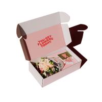 China Custom Logo Print Delivery Shipping Flower Box 2022 Gift Box For Flower Store for sale
