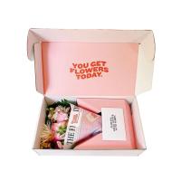 China Custom Logo Print Delivery Shipping Flower Box 2022 Gift Box For Flower Store for sale