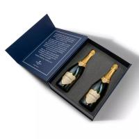 China Custom Logo Printed Champagne Flute Packaging Boxes Luxury Red Wine Glass Set Gift Box for sale