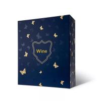 China Custom Logo Printed Champagne Flute Packaging Boxes Luxury Red Wine Glass Set Gift Box for sale