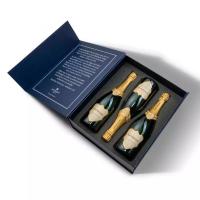 China Custom Logo Printed Champagne Flute Packaging Boxes Luxury Red Wine Glass Set Gift Box for sale