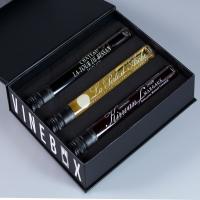 China Custom Champagne Whisky Set Wine Bottle Packaging Gift Box For Tube Shape Wine Glass Bottle for sale