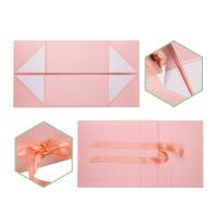 China Personalized Wedding Welcome Gift Bridal Party Favor Box Magnetic Closure Box With Satin Ribbon for sale