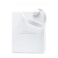 China Custom Craft Christmas Gift Favour Paper Bags White Luxury Paper Bag Thank You Bags For Boutique for sale