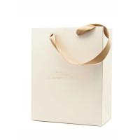 China Custom Craft Christmas Gift Favour Paper Bags White Luxury Paper Bag Thank You Bags For Boutique for sale