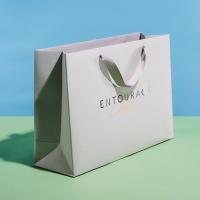 China Custom Printed Your Own Logo White Brown Kraft Gift Craft Shopping Paper Bag With Handles for sale
