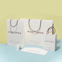 China Custom Printed Your Own Logo White Brown Kraft Gift Craft Shopping Paper Bag With Handles for sale