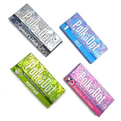 China Custom Logo Printing Holographic Magic Mushroom Chocolate Bar Packaging Box for sale