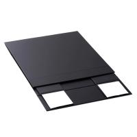 China Custom Printed Luxury Black Magnetic Gift Box Wholesale Gift Boxes With Magnetic Lid for sale