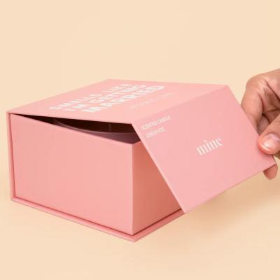 China Custom Luxury Rigid Board Candle Gift Box Wholesale Packaging Boxes For Small Business Candle for sale