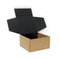 China Custom Self Seal Adhesive Packaging Boxes Easy Tear Strip Zipper Mailing Mailer Shipping Box With Zipper for sale
