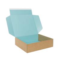 China Custom Self Seal Adhesive Packaging Boxes Easy Tear Strip Zipper Mailing Mailer Shipping Box With Zipper for sale