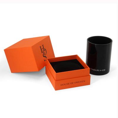 China Luxury Candle Jars With Lid And Boxes Paper Scented Candle Gift Box With Private Labels for sale