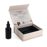 China Custom Logo Print Serum Essential Hair Beard Oil Dropper Bottle Packaging Box for sale