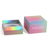 China Luxury Holographic Scented Candle Packaging Boxes Hologram Paper Gift Box With Lid for sale