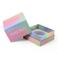 China Luxury Holographic Scented Candle Packaging Boxes Hologram Paper Gift Box With Lid for sale