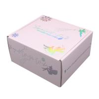 China Custom Logo E Flute Holographic Corrugated Clothing Shipping Mailer Box For Woman Underwear for sale