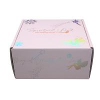 China Custom Logo E Flute Holographic Corrugated Clothing Shipping Mailer Box For Woman Underwear for sale