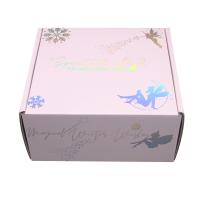 China Custom Logo E Flute Holographic Corrugated Clothing Shipping Mailer Box For Woman Underwear for sale