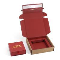 China Custom Corrugated Foldable Gift Box OEM Eco Friendly Shipping Paper Jewellery Mailer Box Packaging With Logo for sale