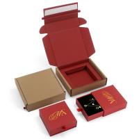 China Custom Corrugated Foldable Gift Box OEM Eco Friendly Shipping Paper Jewellery Mailer Box Packaging With Logo for sale