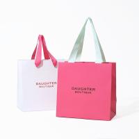 China Custom Printed Pink Matte Laminated Shopping Euro Tote Paper Bag With Logos for sale
