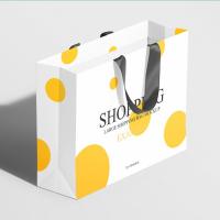 China Custom Private Logo Printed Black Large Personalized Luxury Shopping Tote Gift Premium Paper Bags With Handle for sale