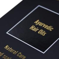 China Custom Printing Eco Friendly Black Hair Oil Packaging Magnet Rigid Paper Box With Foam Insert for sale