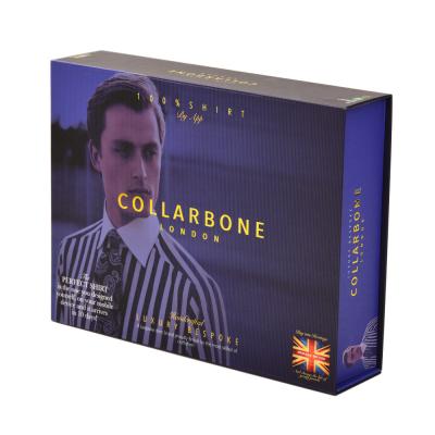 China Custom Deluxe Magnetic Closure Paper Gift Shirt Box Garments Clothing Folding Packaging Box for sale