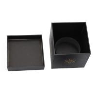 China Custom Gold Foil Logo 2 Piece Box Luxury Honey Jar Packaging Gift Box With Lid And Bottom for sale