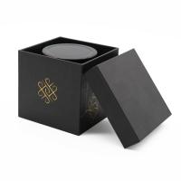 China Custom Gold Foil Logo 2 Piece Box Luxury Honey Jar Packaging Gift Box With Lid And Bottom for sale