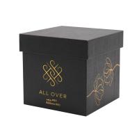 China Custom Gold Foil Logo 2 Piece Box Luxury Honey Jar Packaging Gift Box With Lid And Bottom for sale