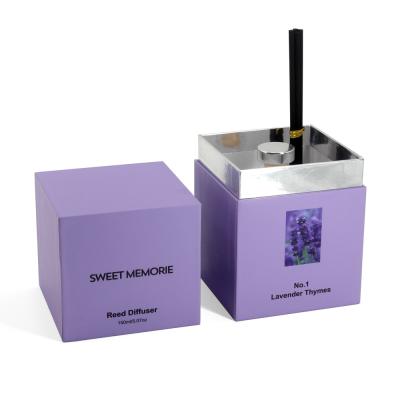 China Custom Eco Friendly Perfume Reed Diffuser Paper Gift Box Luxury Packaging Boxes For Reed Diffuser for sale
