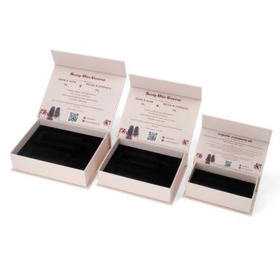 China Custom Logo Luxury Face Skin Care Serum Bottle Magnetic Gift Box Packaging With EVA Insert for sale