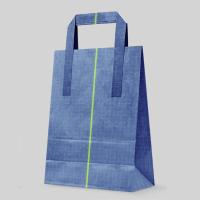 China Custom Printing Shopper Paper Bag Kraft Paper Bags With Handles for sale