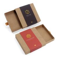 China Custom Offset Printing Eco Friendly Recycled Rigid Kraft Paper Drawer Jewelry Box Packaging for sale