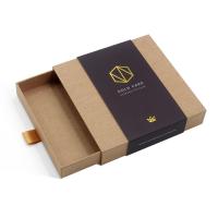 China Custom Offset Printing Eco Friendly Recycled Rigid Kraft Paper Drawer Jewelry Box Packaging for sale