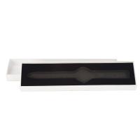 China Custom Logo Luxury White Long Paper Watch Gift Box Packaging for sale
