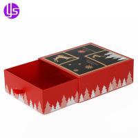China Custom Logo Luxury Slide Drawer Gold Metallic Paper Necklace Velvet Jewelry Box for sale