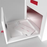China Customized CMYK Pantone Color Printed Paper Two Layer Flower Box With Clear PVC Window for sale