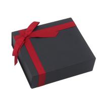 China Customized Logo CMYK Pantone Premium Paper Presentation Boxes Ribbon Tie Folding Gift Box for sale