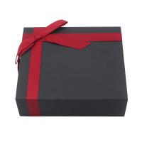 China Customized Logo CMYK Pantone Premium Paper Presentation Boxes Ribbon Tie Folding Gift Box for sale