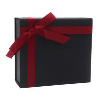 China Customized Logo CMYK Pantone Premium Paper Presentation Boxes Ribbon Tie Folding Gift Box for sale