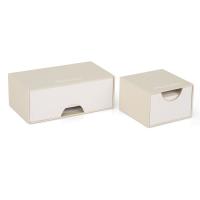 China Custom Eco Friendly Luxury White Slide Drawer Clothes Garment Apparel Packaging Boxes for sale