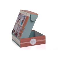 China Custom Logo Print Baby Blanket Packaging Box For Blanket for sale
