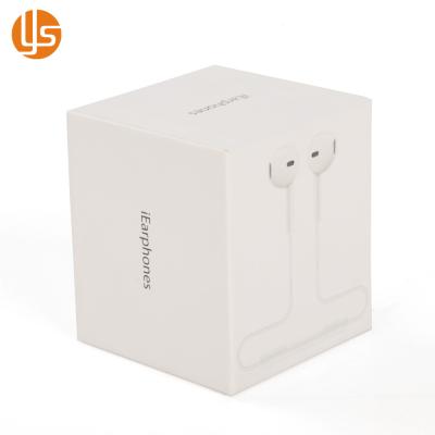 China Custom Design Small Paper Earpod Earphone Packaging Box With Logo for sale