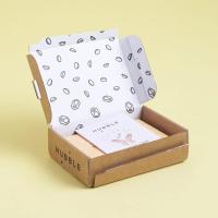 China Custom Printed Contact Lense Tear Strip Zipper Mailer Shipping Box for sale