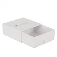 China Custom Logo White Rigid Sliding Headphone Headset Paper Gift Packaging Box for sale