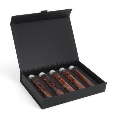 China Custom Black Luxury Magnetic Spice Paper Gift Packaging Boxes for sale