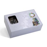 China Custom Size Luxury Fruit Jam Jar Gift Box With Window For 2 Jam Jars for sale